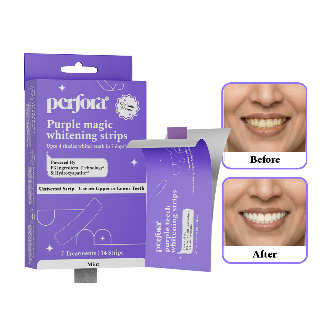 Buy Purple Magic Teeth Whitening Strips - Self Dissolving – Perfora ...