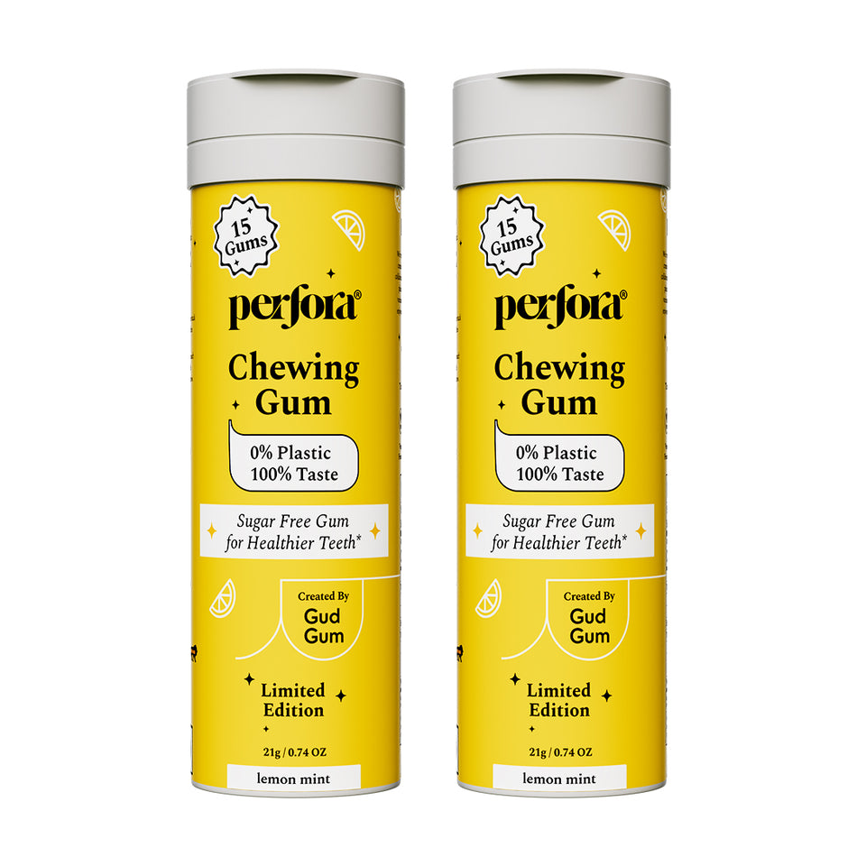 Buy Perfora x GudGum Lemon Flavored Plastic Free Chewing Gum Online ...